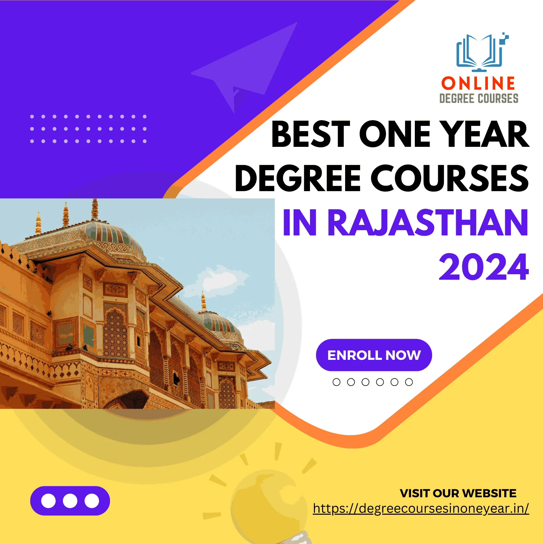 One Year degree courses in Rajasthan | Distance Education 2024