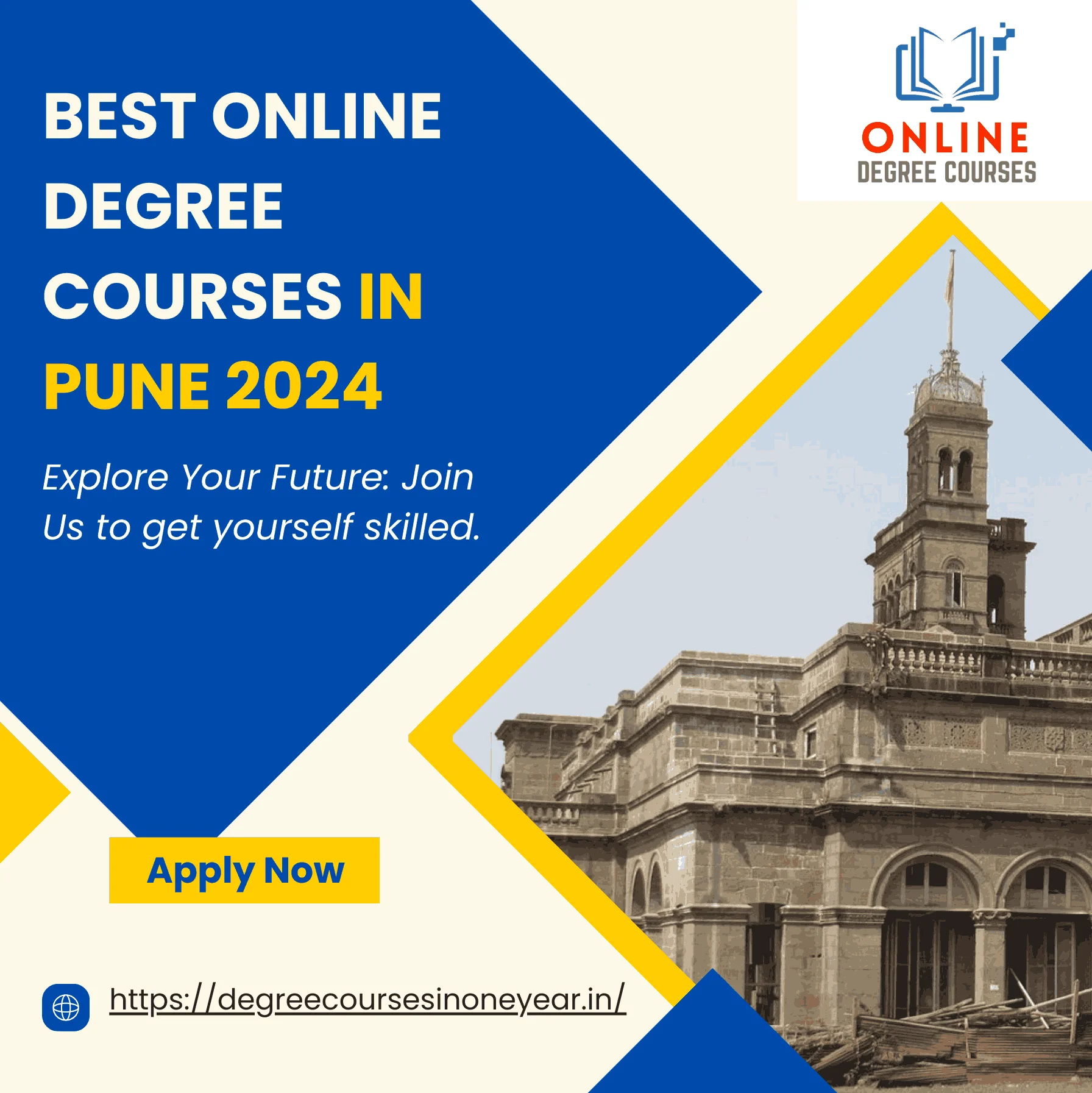 Online Degree Courses in Pune 2024 | One Year degree courses