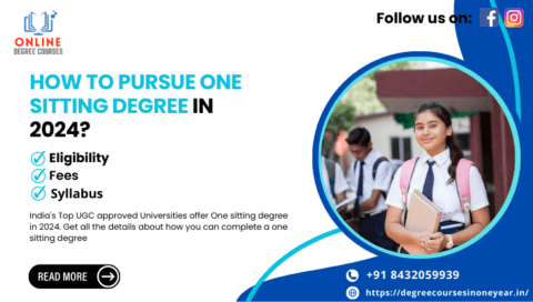 How to Pursue One Sitting Degree | UGC approved universities